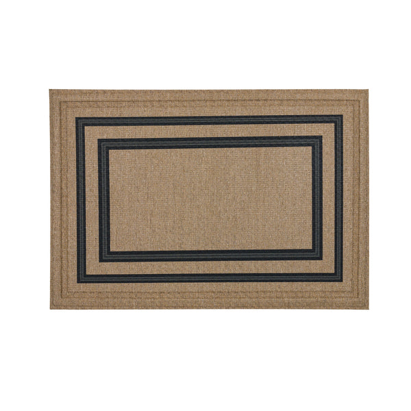 Mission Simple Borders Natural Door Mat – Covered By Rugs