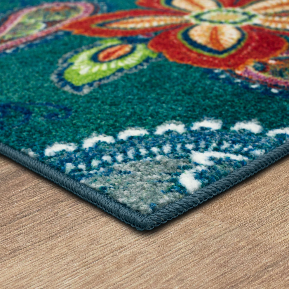 Marina Paisley Blue Area Rug – Covered By Rugs