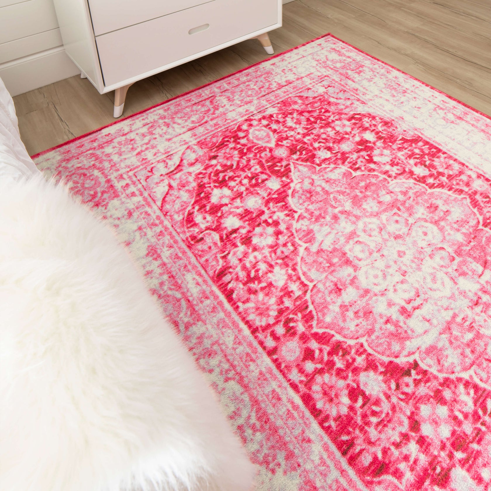 Technicolor Zara Pink Area Rug – Covered By Rugs