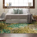 Lucia Floral Blue & Green Area Rug – Covered By Rugs