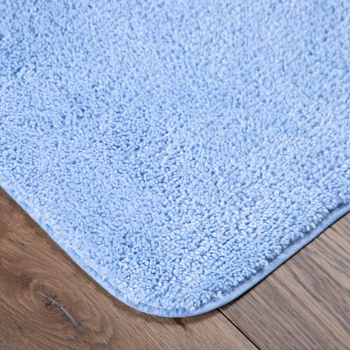 Vickery Light Blue Bath Mat – Covered By Rugs